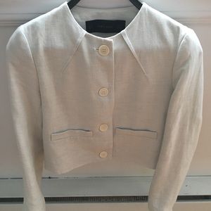 Zara | Jackets & Coats | Zara Light Blue Crop Blazer | Poshmark
